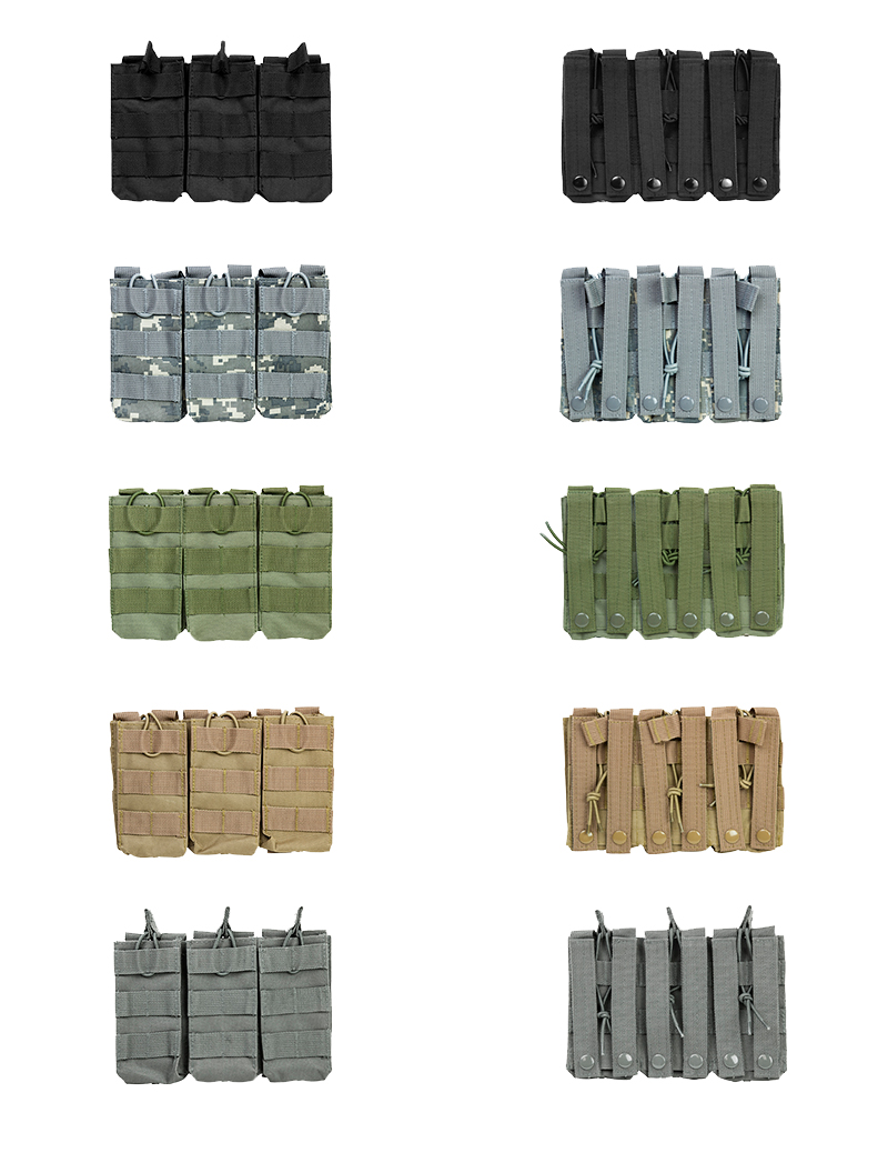 VISM AR15 M4 SCAR 5.56 Triple Magazine MOLLE Pouch VISM by NcStar AR15 ...